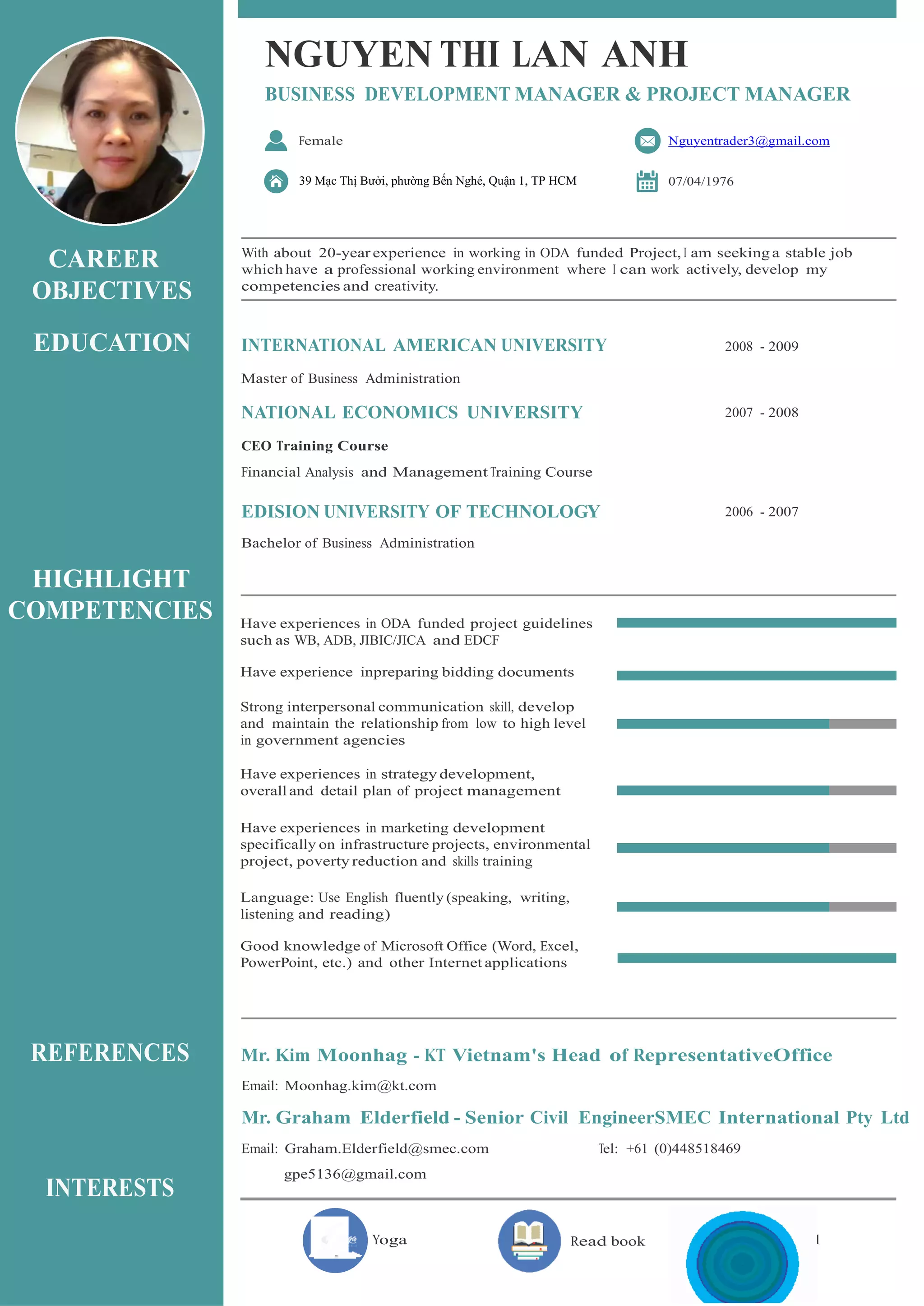 Final_cv nguyen thi lan anh | PDF