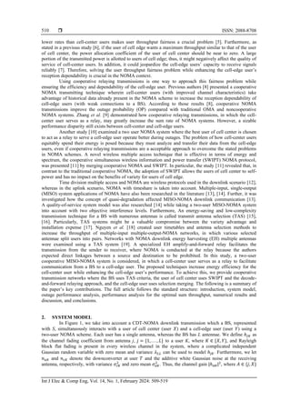 Best sum-throughput evaluation of cooperative downlink transmission nonorthogonal multiple ...