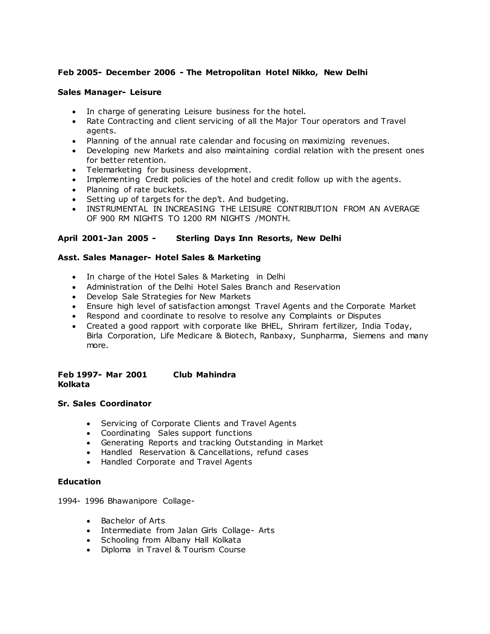 reena 1 | DOCX | Sales | Business