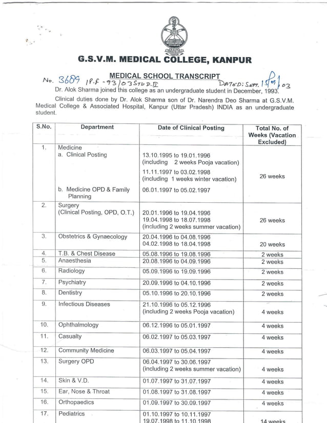 Medical School Rotation | PDF