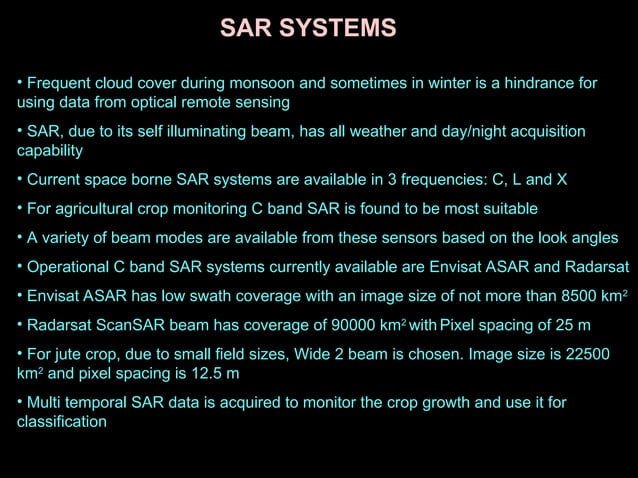 Operational Crop Monitoring Using Synthetic Aperture Radar (SAR).ppt