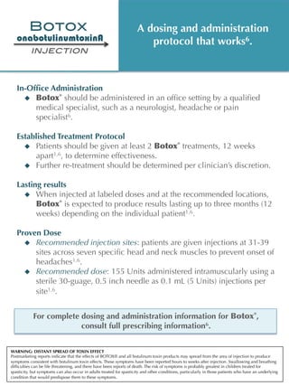 BOTOX-Migraine_DetailAid_withDisclaimer | PDF | Brain and Nervous ...