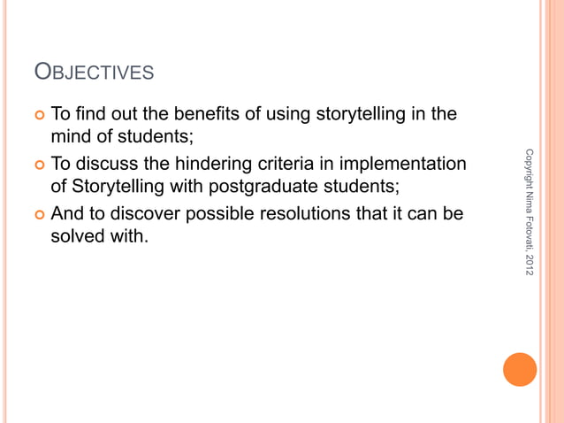 STORYTELLING AND DIGITAL STORYTELLING IN ACADEMIC SETTING | PPTX