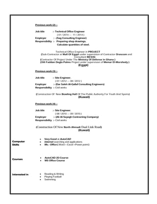 Khalid's CV. | PDF