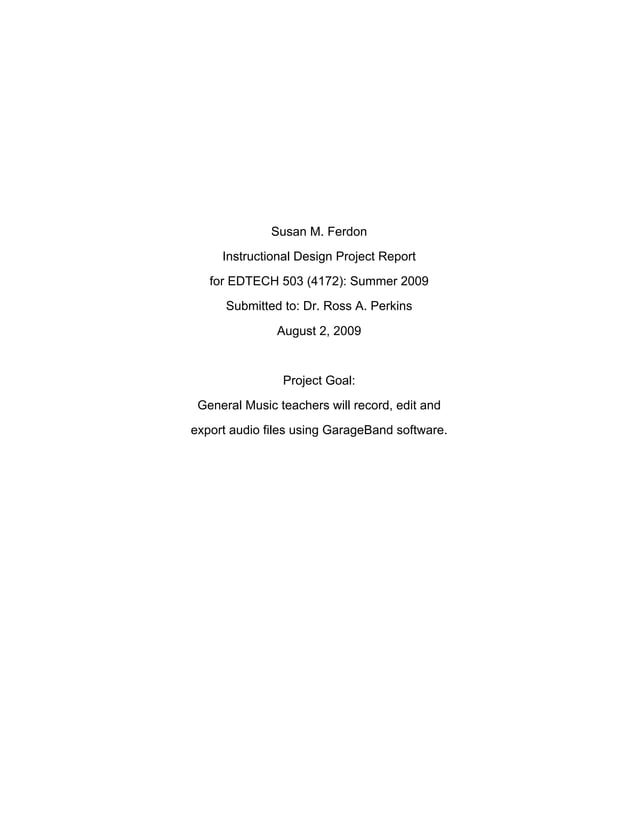 503ferdon idp report | PDF