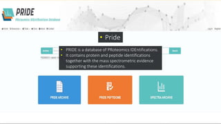 Proteomics resources at the EBI & ExPASy | PPTX