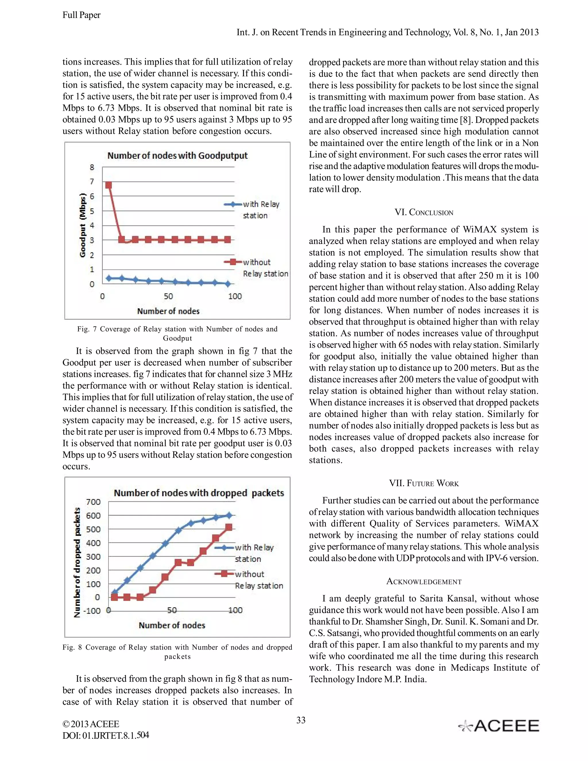 Performance Analysis of WiMAX Networks with Relay Station | PDF