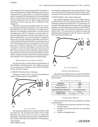 Performance Analysis of WiMAX Networks with Relay Station | PDF