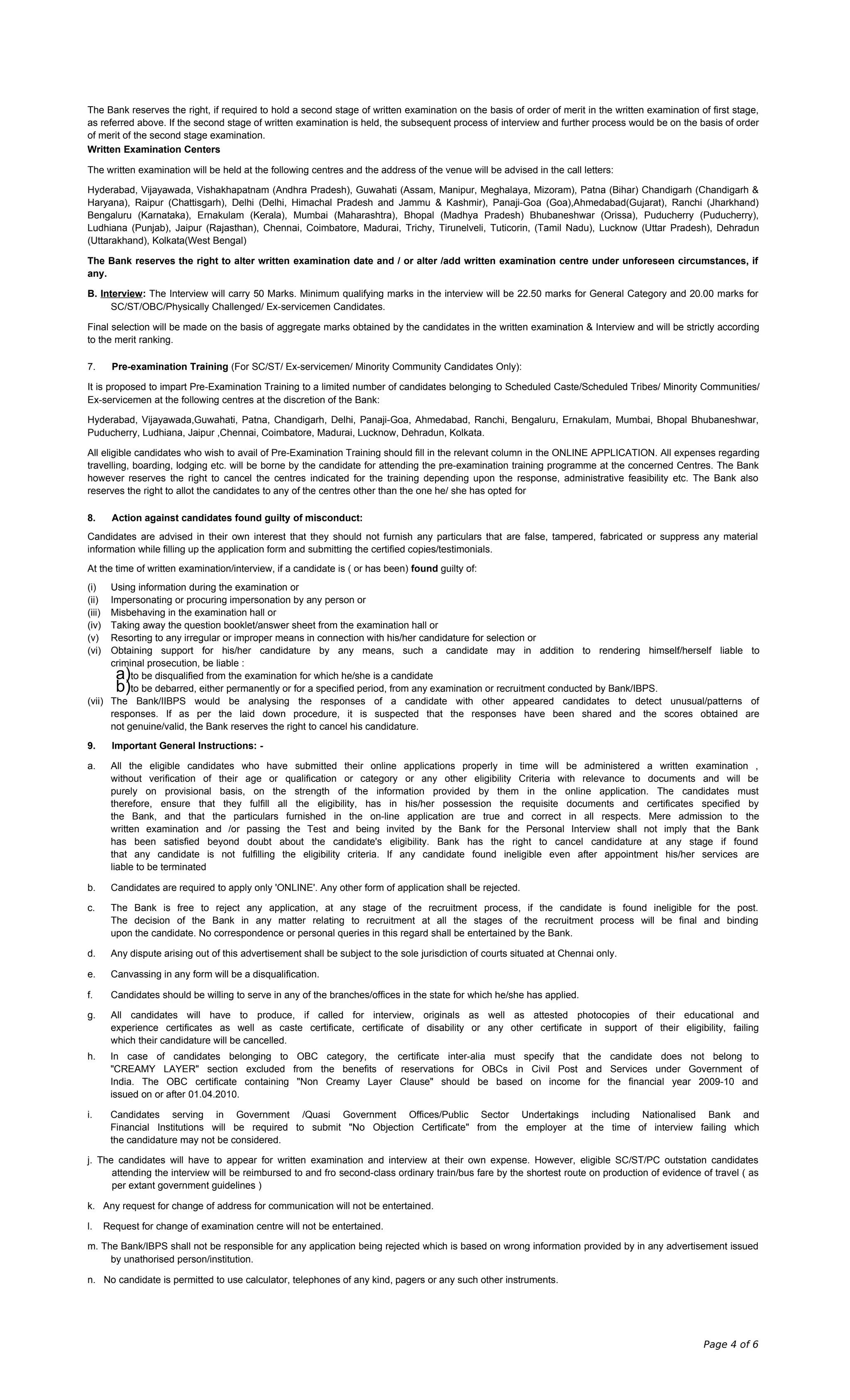 iob-clerk-recruitment-advertisement | PDF