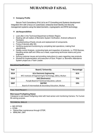 Muhammad Faisal | PDF