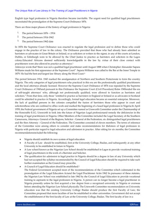 The Unique Role of Law Library in the Training of Legal Practitioners ...