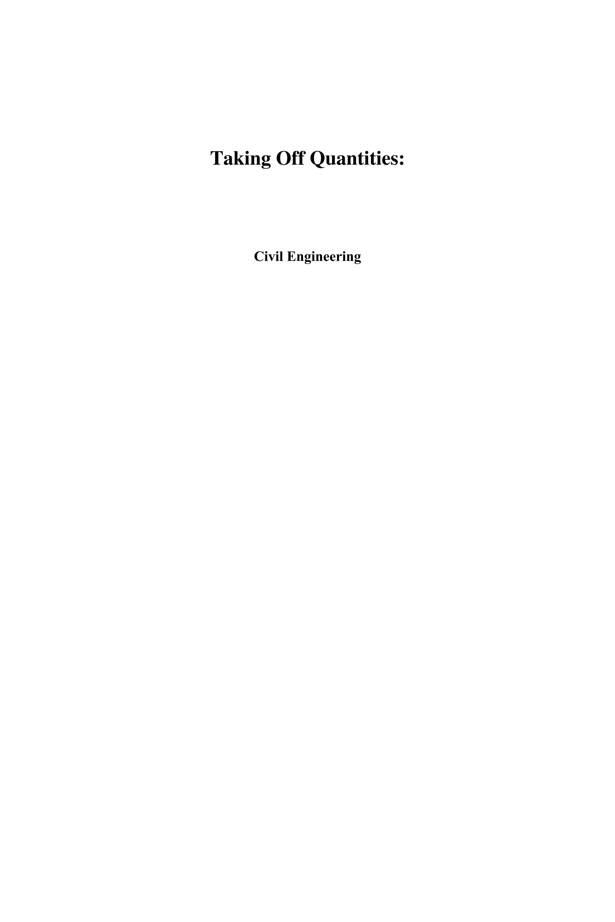 50451783 taking-off-quantity | PDF