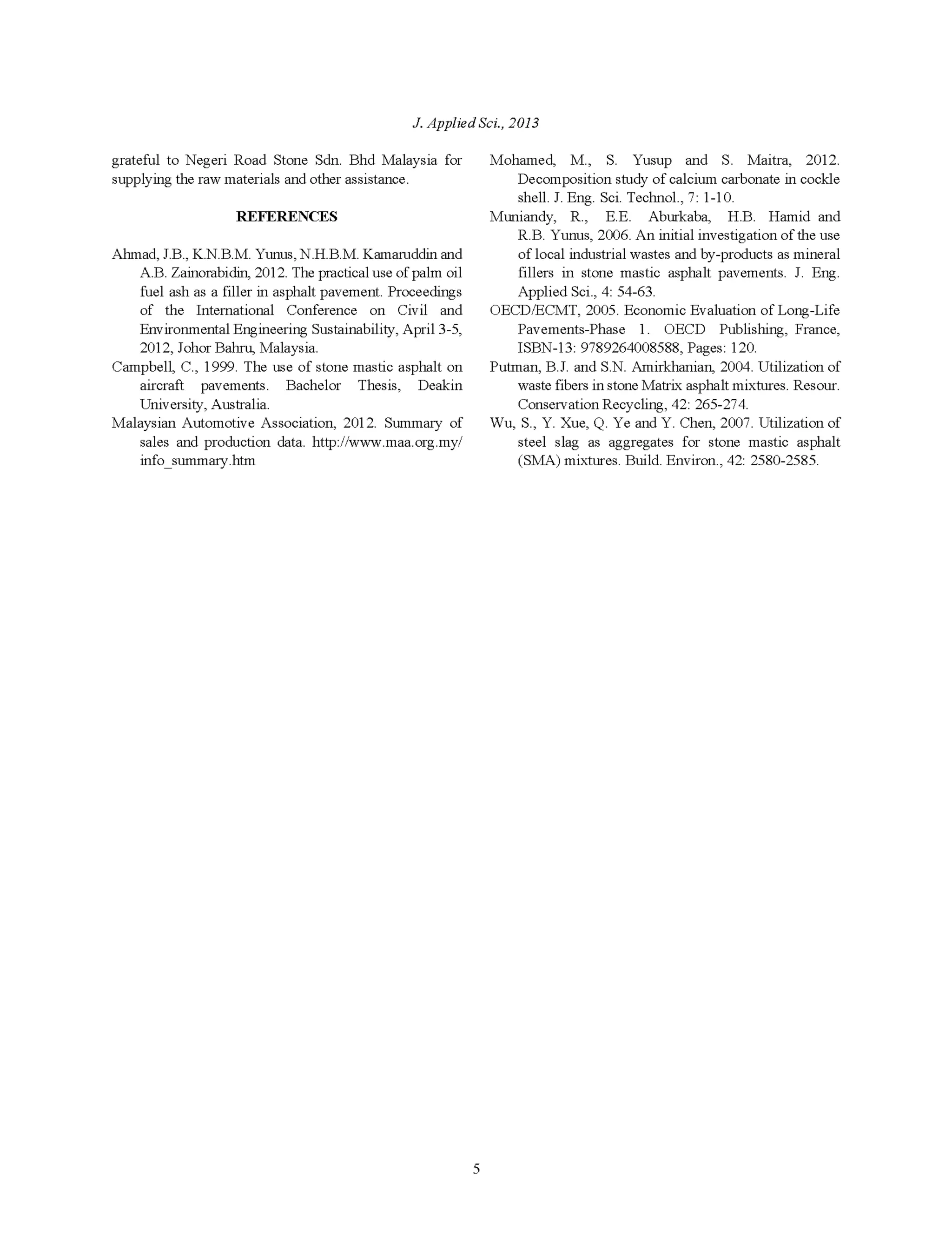Evaluation of Stone Mastic Asphalt Using Shell Ash as Filler Material | PDF