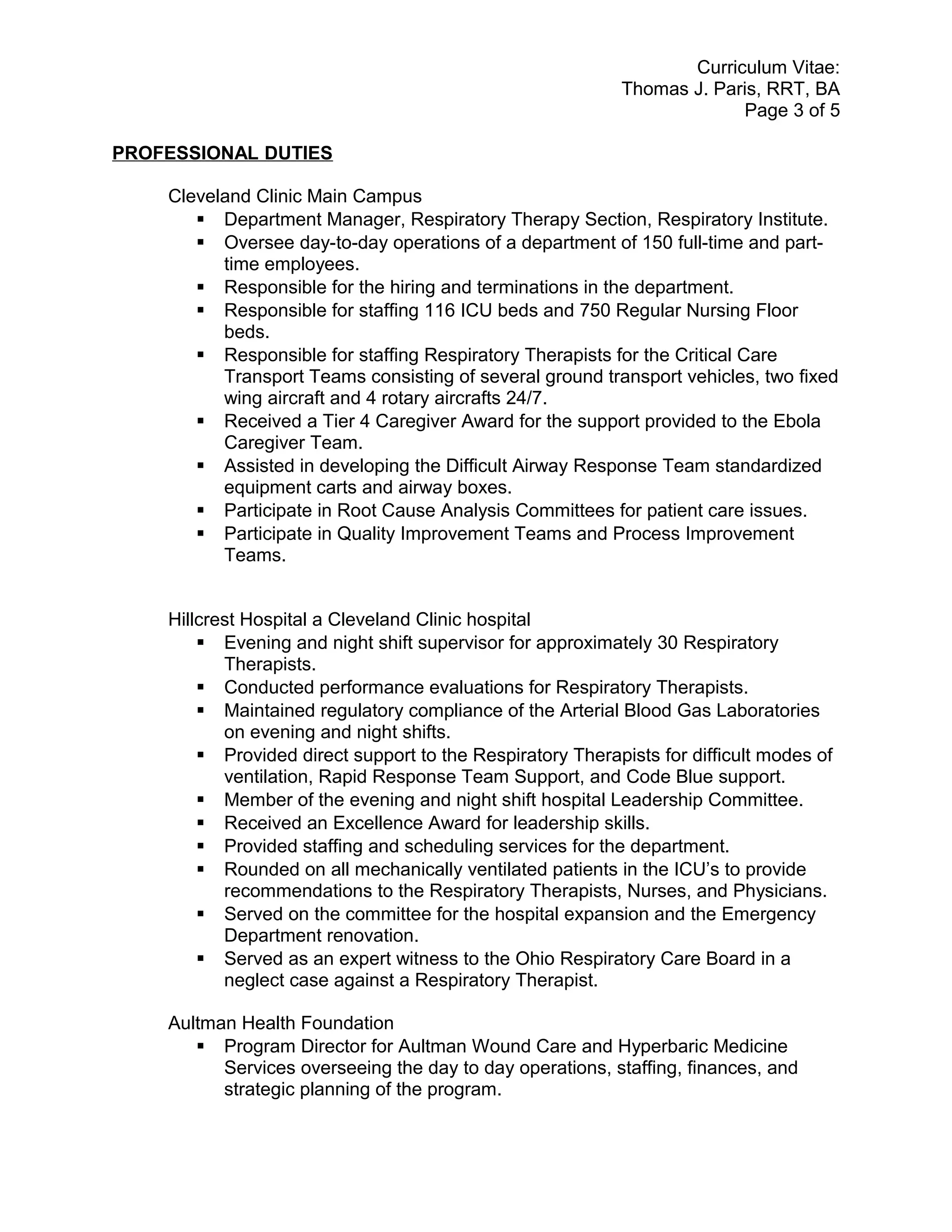 Curriculum Vitae | DOC | Professional School | Postgraduate Education