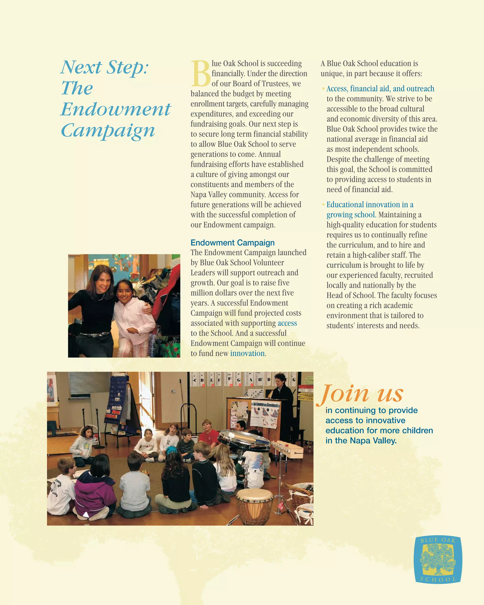 Blue Oak Endowment brochure | PDF