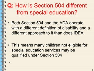 504 Basics Presentation | PPTX