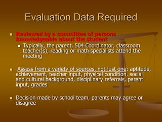 504 staff development powerpoint | PPTX