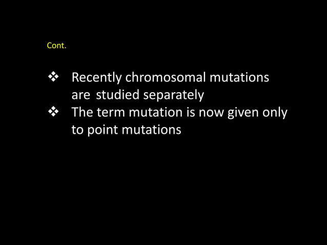 Molecular Mechanisms of Mutation PowerPoint Presenation | PPT