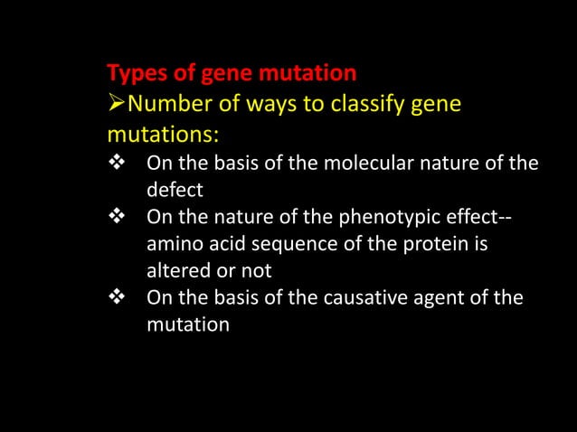 Molecular Mechanisms of Mutation PowerPoint Presenation | PPT