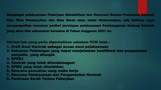 Pree Construction Meeting supervisi kab nias | PPT