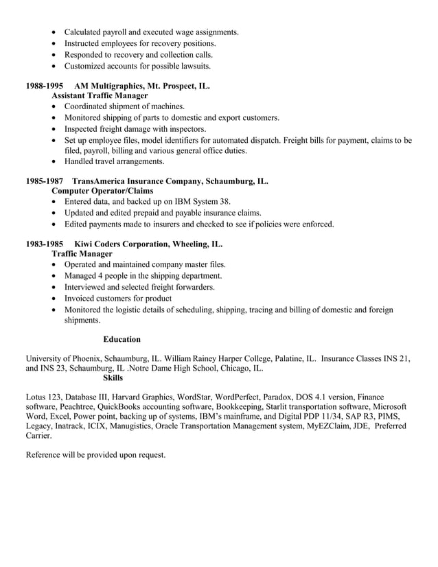 Sharon.resume2 | DOC