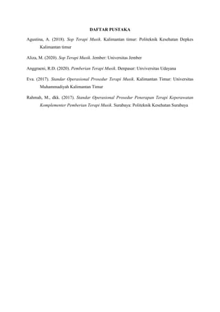 505893753-Sop-Terapi-Musik.docxjwjwjshsham | PDF