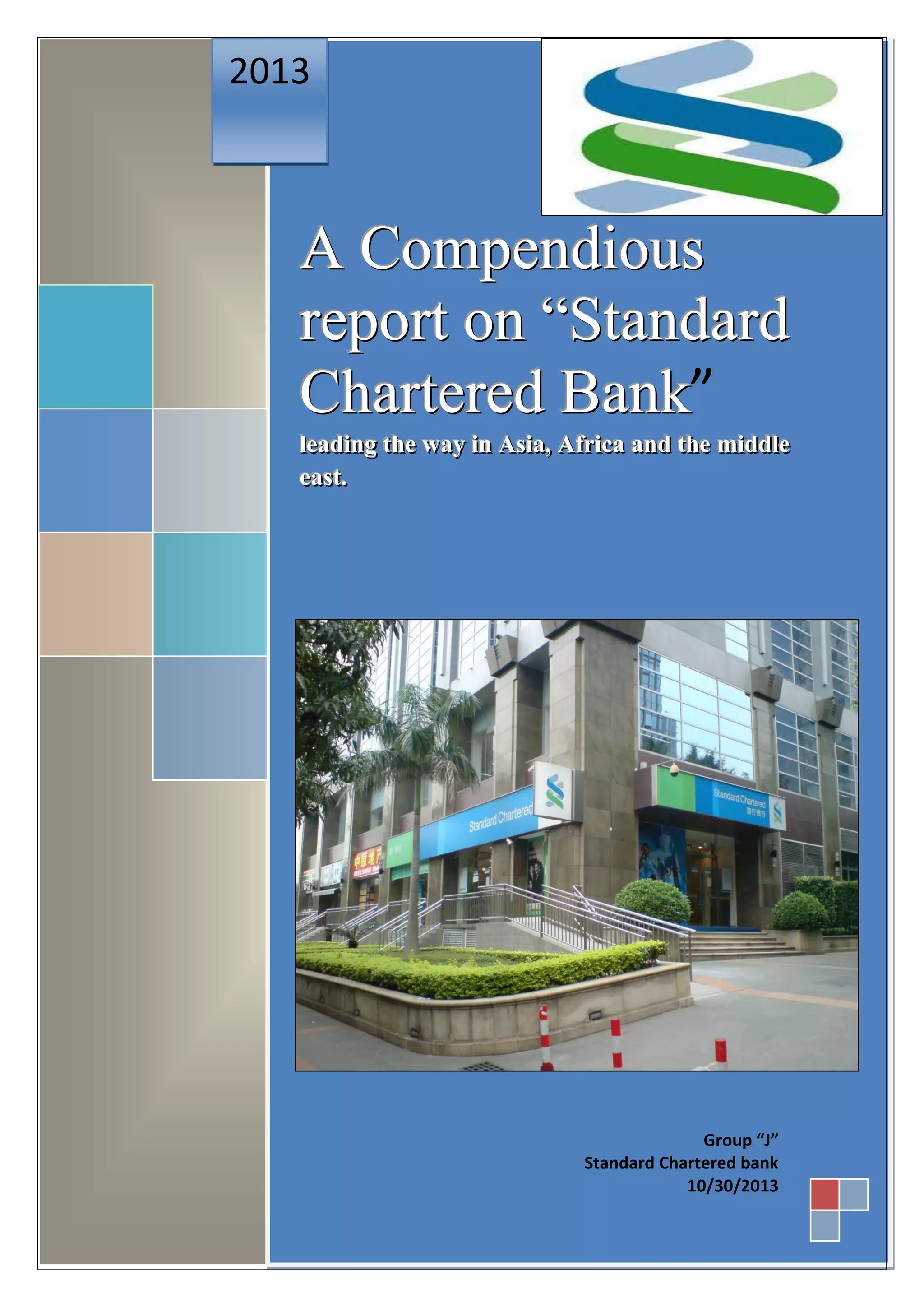 Comprehensive report on Standard Chartered as Project work | PDF