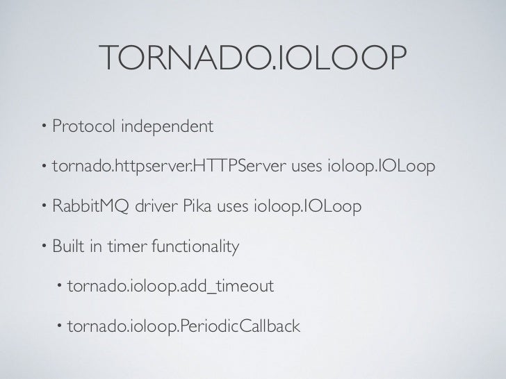 Pika Ioloop - truefload