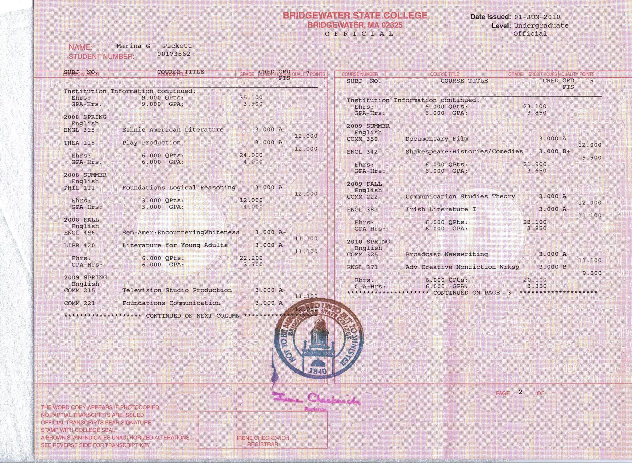 BSC-Transcript | PDF