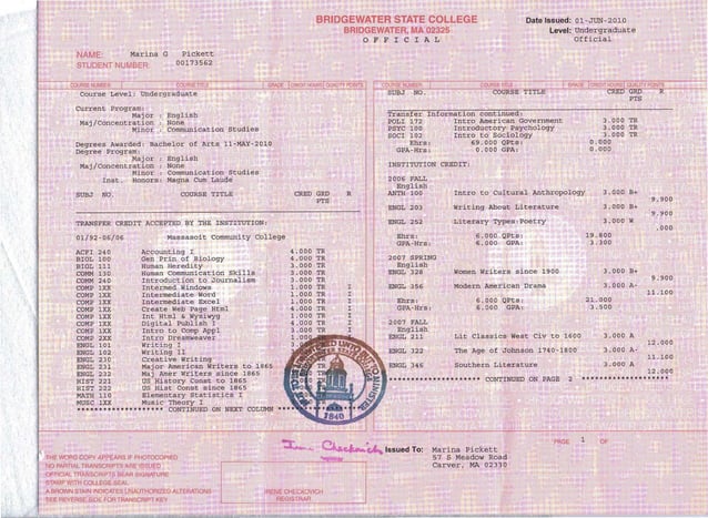BSC-Transcript | PDF