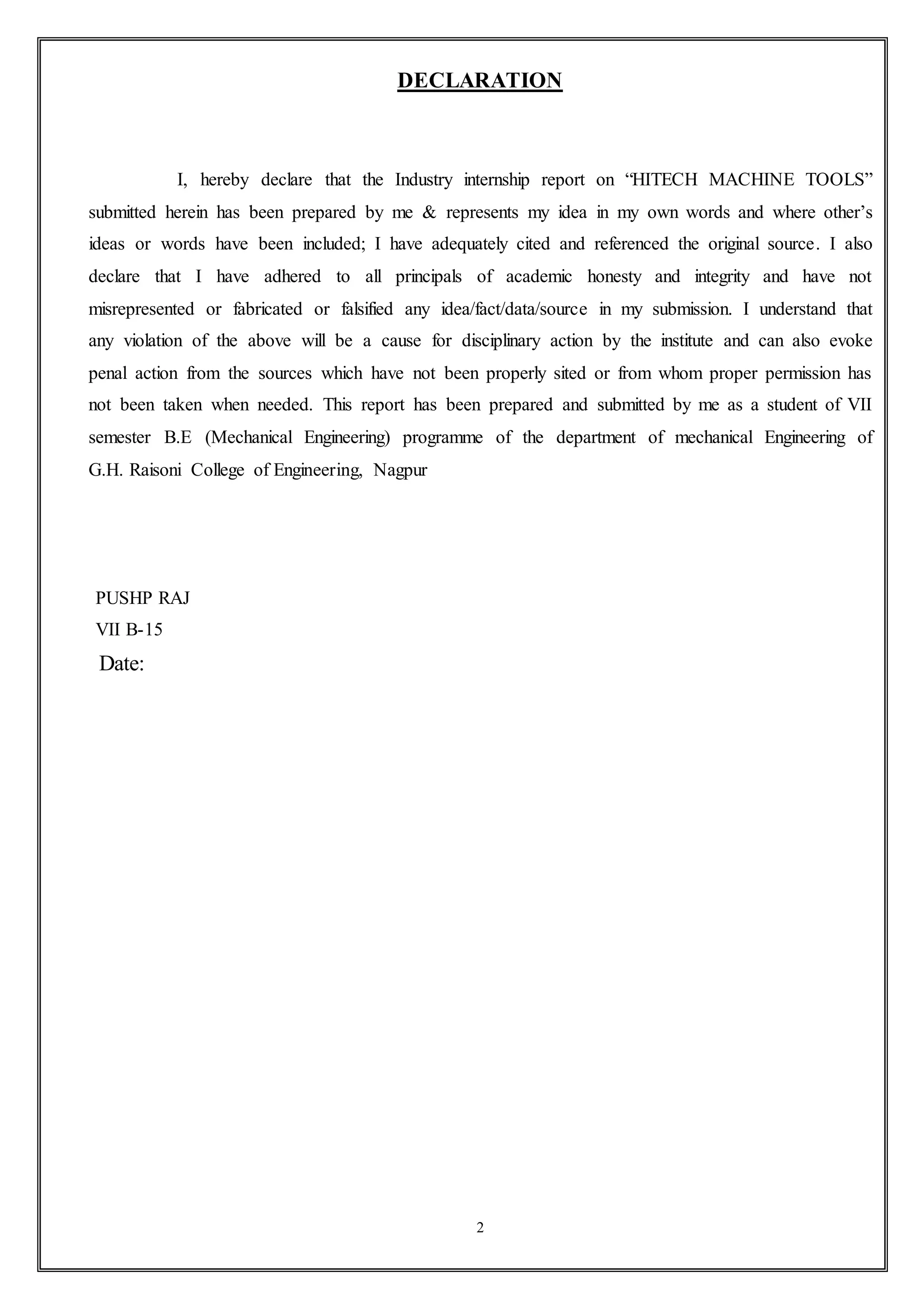 internship report 7_B_15 | DOCX