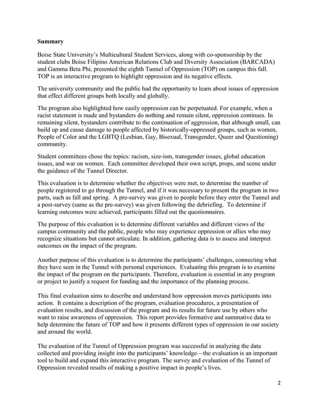 EdTech 505 Evaluation Report | PDF