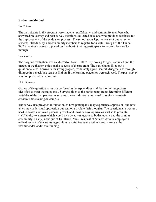 EdTech 505 Evaluation Report | PDF