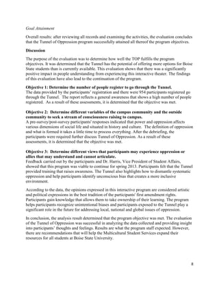 EdTech 505 Evaluation Report | PDF | Undergraduate Education | College Education