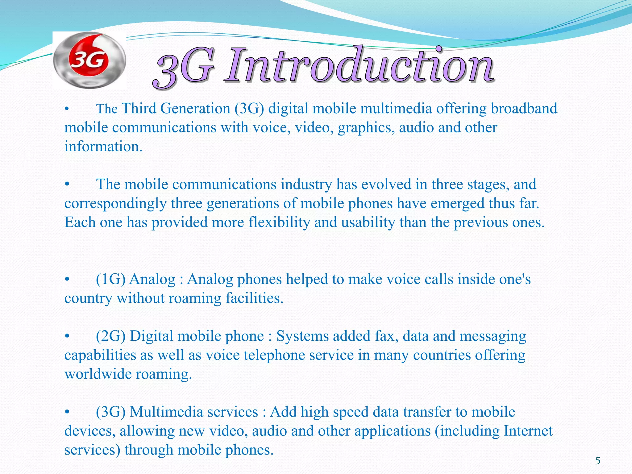 3G technology | PPTX