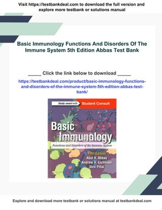 Basic Immunology Functions And Disorders Of The Immune System 5th ...