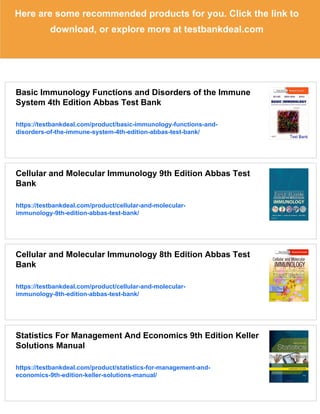 Basic Immunology Functions And Disorders Of The Immune System 5th ...