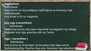 Mga pananda | PPTX