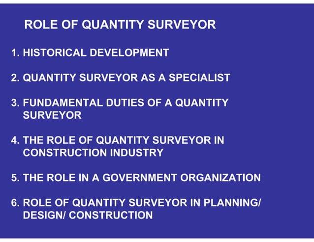 50639312 roll-of-quantity-surveyor | PPT