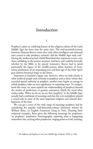 Inspiration And Authority In The Middle Ages Prophets And Their Critics ...