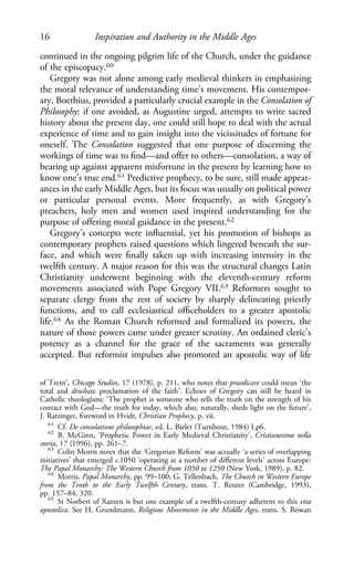 Inspiration And Authority In The Middle Ages Prophets And Their Critics ...