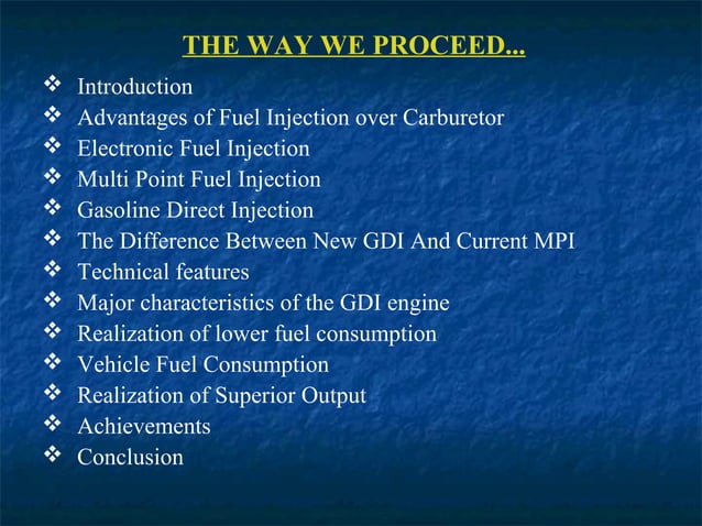 GASOLINE DIRECT INJECTION SYSTEM | PPT