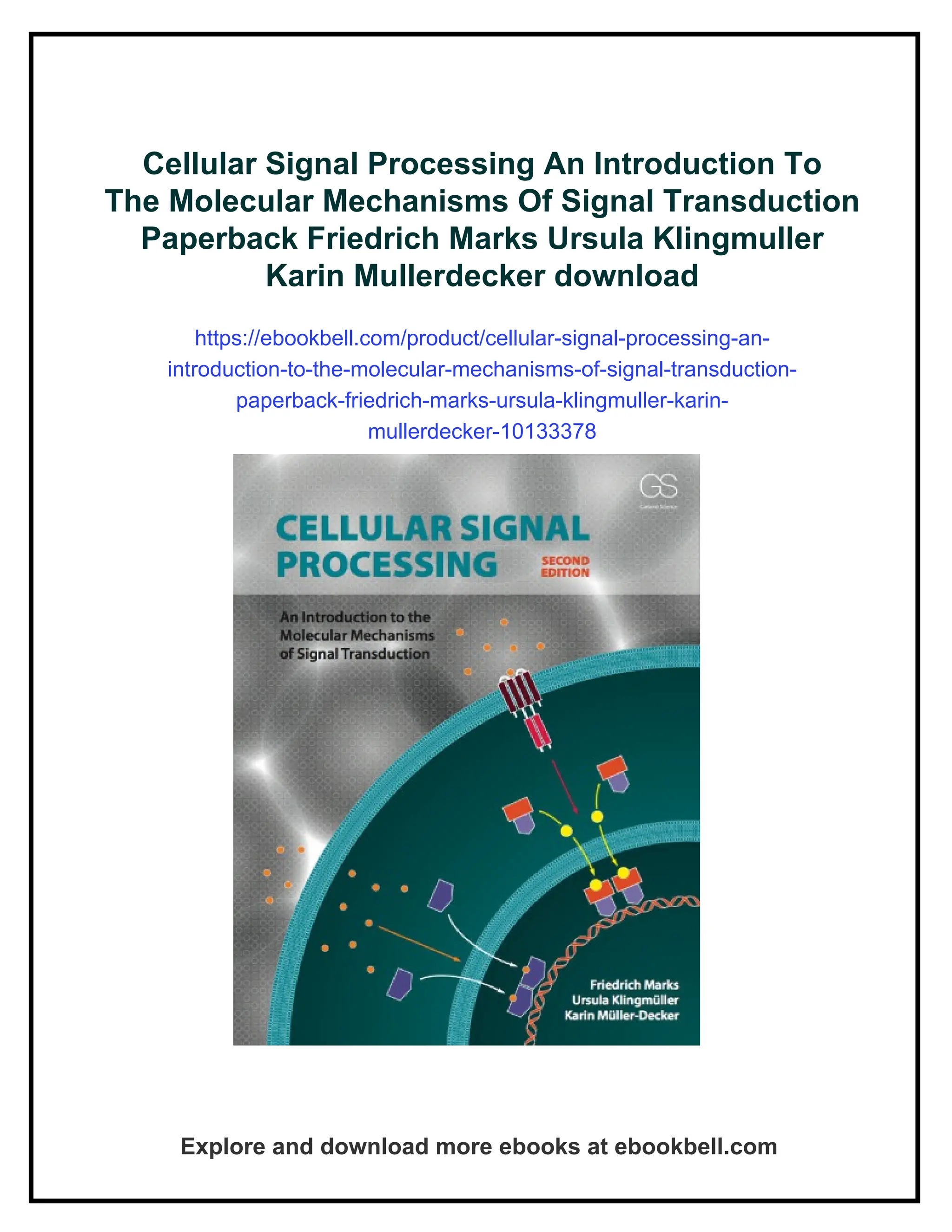 Cellular Signal Processing An Introduction To The Molecular Mechanisms ...