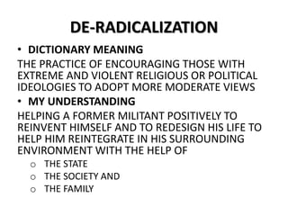 deradicalzation | PPTX