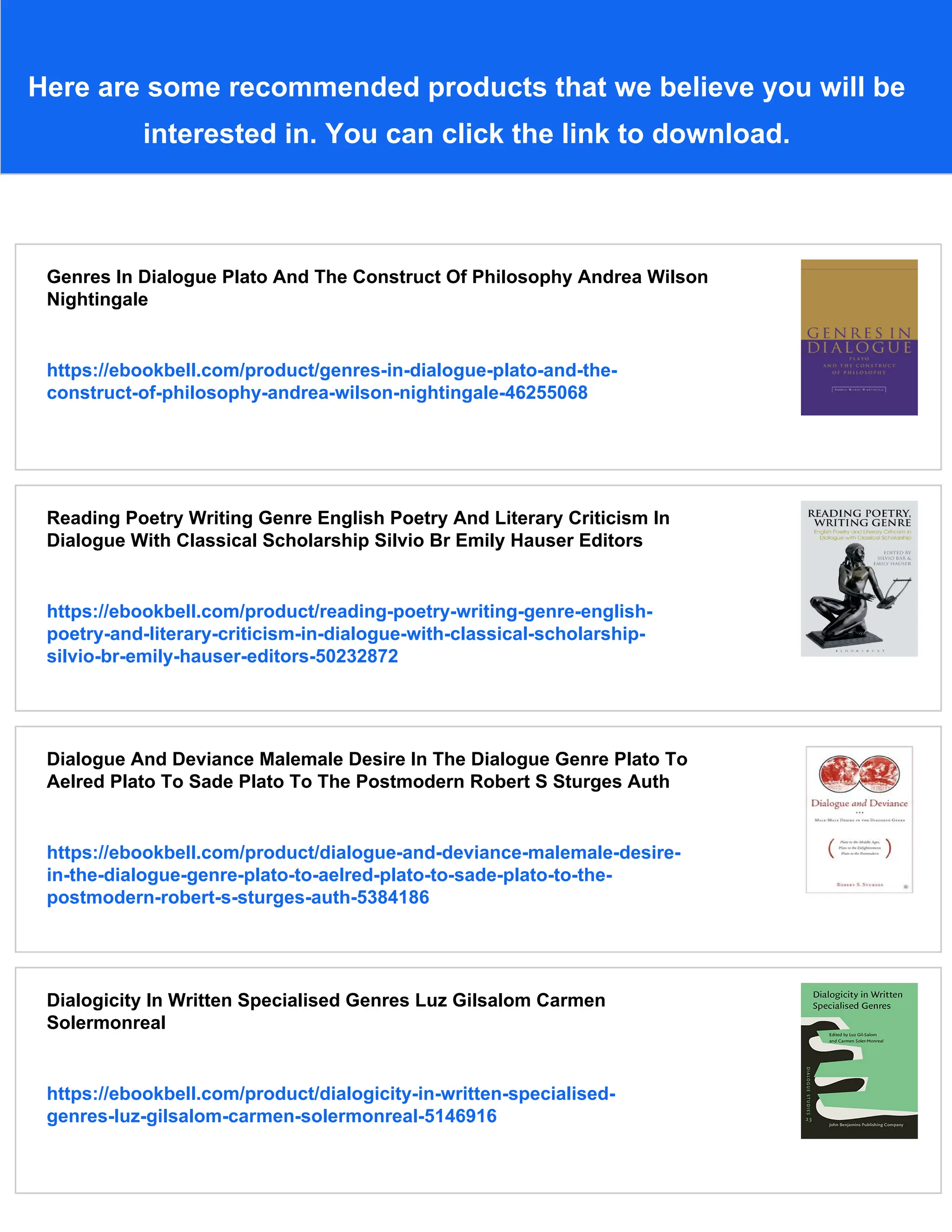 Genres In Dialogue Andrea Wilson Nightingale | PDF