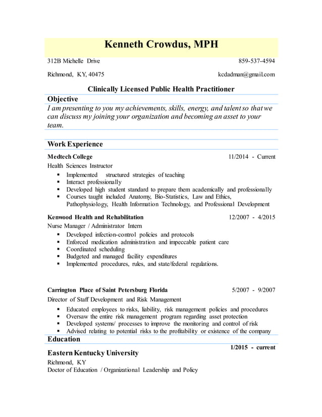 resume2016 | PDF