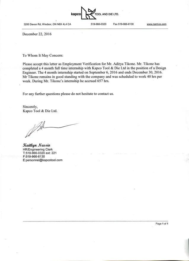 Co-op certificate | PDF