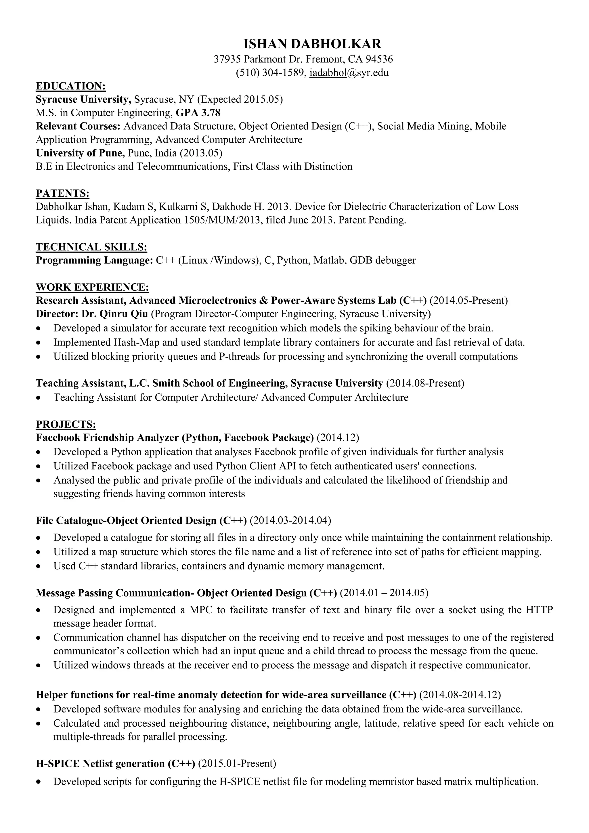 Resume_Ishan_SW | PDF
