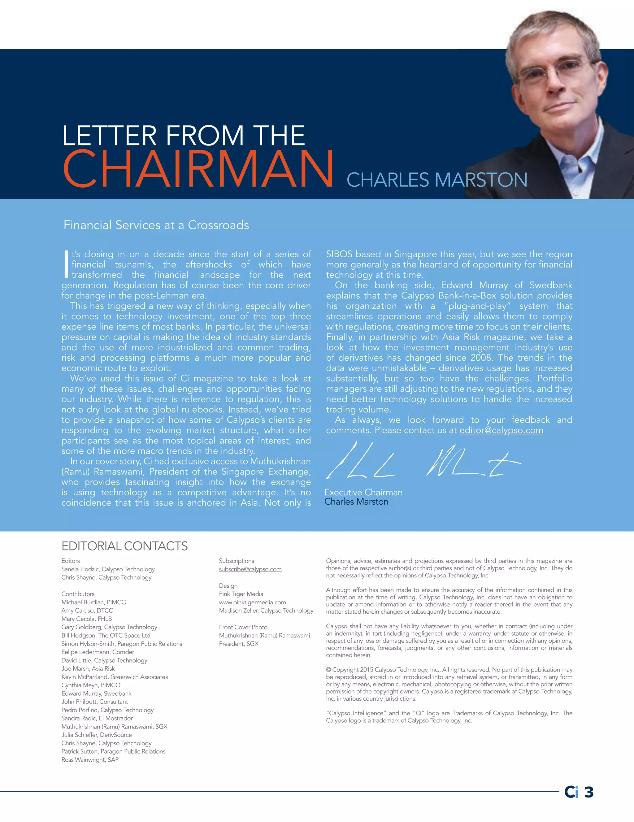 Calypso Intelligence, Bank in a Box | PDF