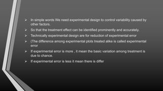 Experimental design | PPTX